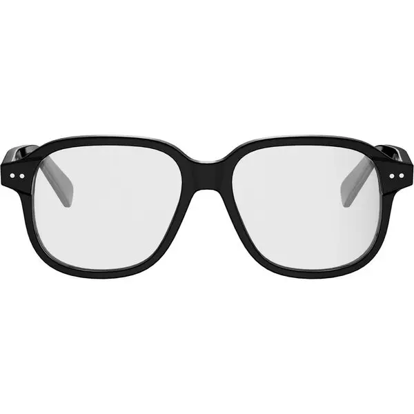Celine Geometric Optical Glasses - Shiny Black