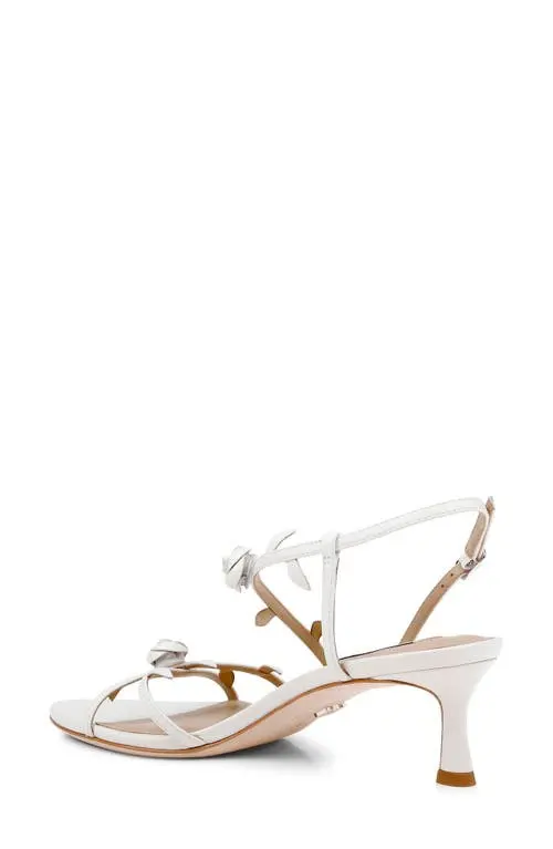 Badgley Mischka Orland Leather Sandal - White Leather