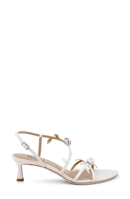 Badgley Mischka Orland Leather Sandal - White Leather
