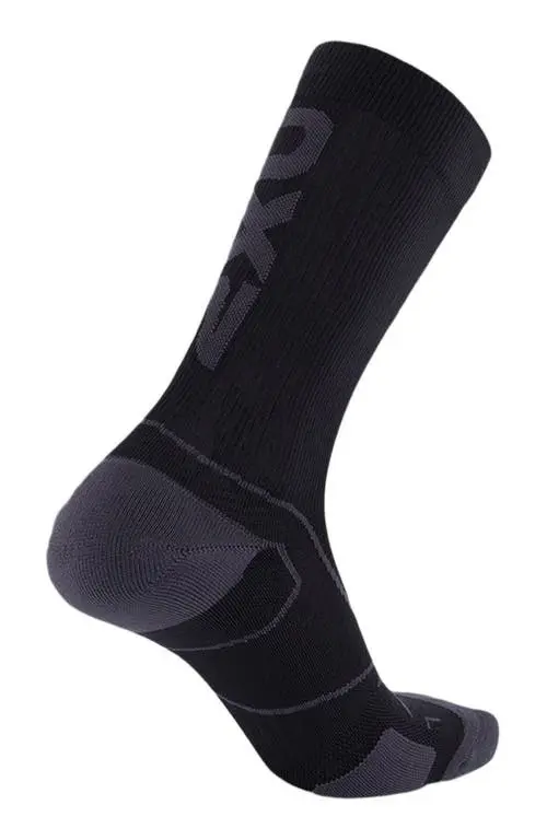 2xu Vectr Cushion Crew Socks - Black/titanium