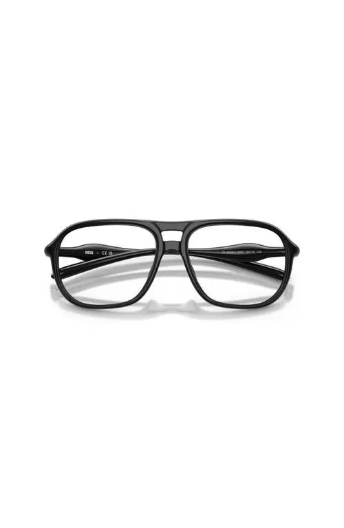 DIESEL® 56mm Oval Optical Glasses - Black