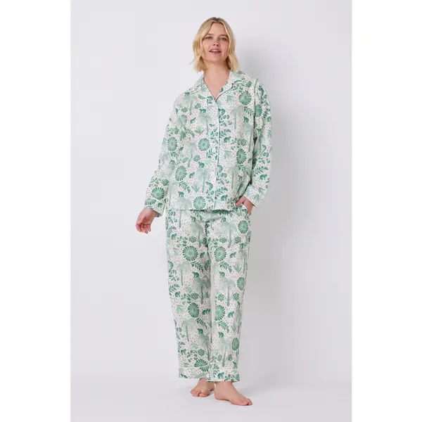 THE CAT'S PAJAMAS Pima Cotton Pajama Set - Palmera