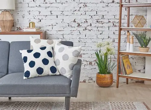 Carol & Frank Polka Dot Cotton Decorative Throw Pillow - Brown