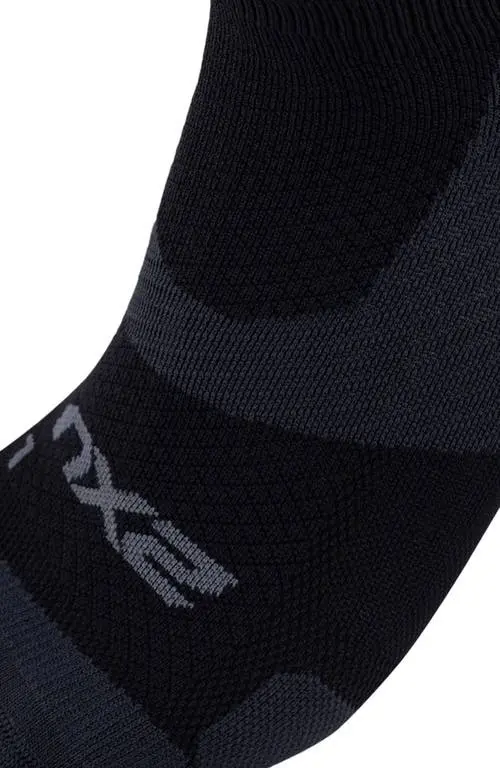 2xu Vectr Light Cushion No Show Socks - Black/titanium