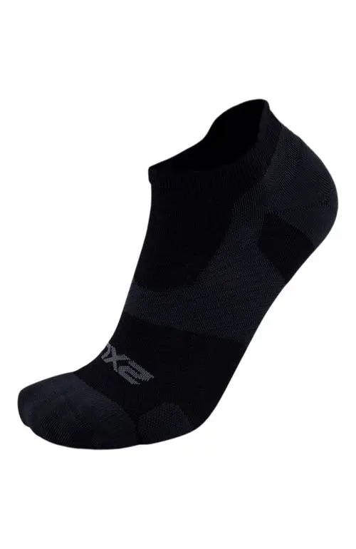 2xu Vectr Light Cushion No Show Socks - Black/titanium