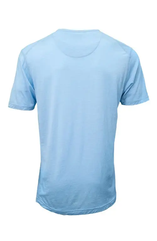 LORDS OF HARLECH Cassius Merino Wool Jersey Crew Neck T-shirt - Blue