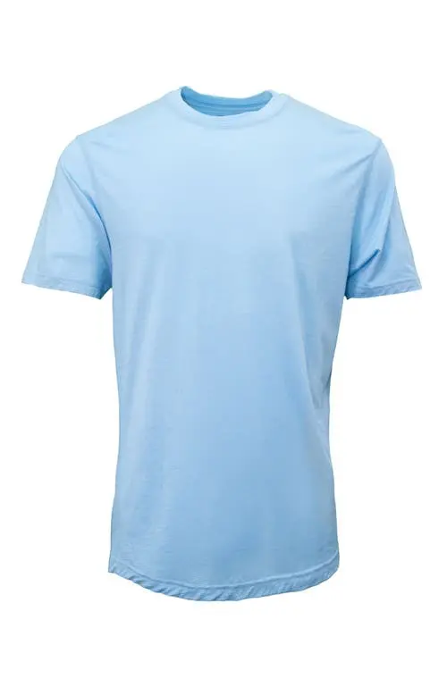 LORDS OF HARLECH Cassius Merino Wool Jersey Crew Neck T-shirt - Blue