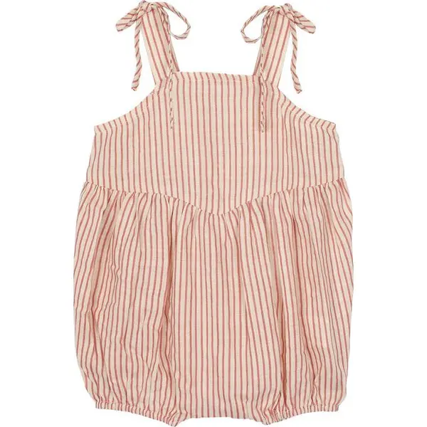 MABEL + HONEY Cranberry Crush Baby Romper - Red