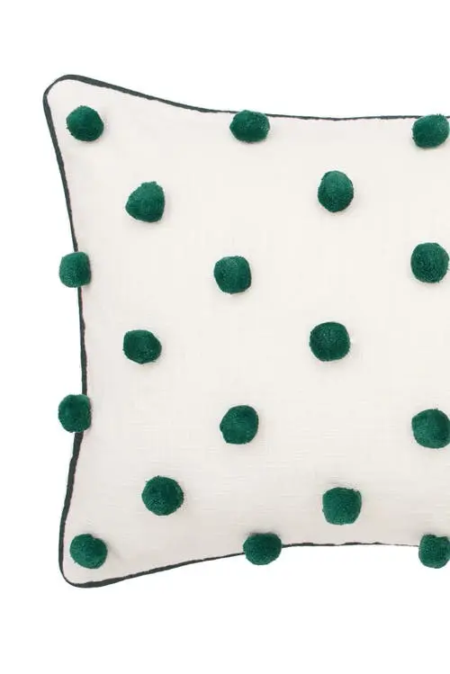 CAROL & FRANK Jungle Dot Oblong Tufted Throw Pillow
