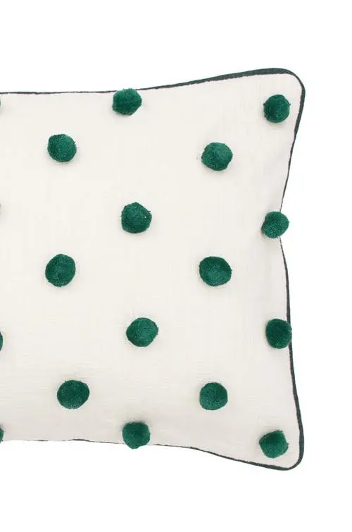 CAROL & FRANK Jungle Dot Oblong Tufted Throw Pillow