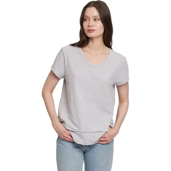 WILT CLOTHING Short Sleeve Mock Layer Tee - Mist