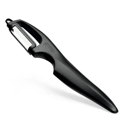 KYOCERA Advanced Ceramic Vertical Double Edge Blade Vegetable Peeler - Black