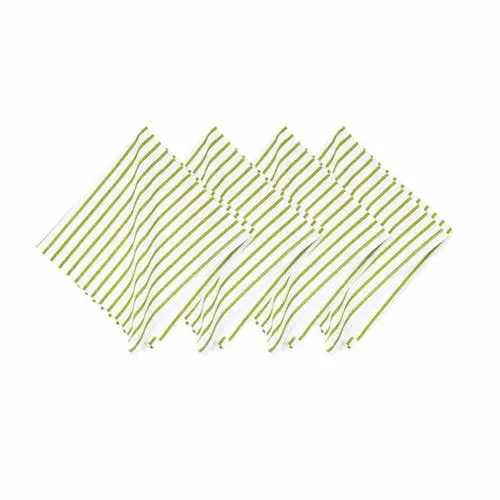 CAROL & FRANK Wonderland Stripe Napkins Set Of 4 - Green