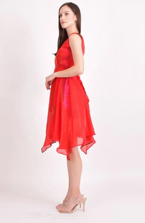 RAAS Kleo High-low Silk Dress
