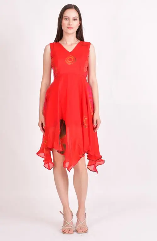 RAAS Kleo High-low Silk Dress