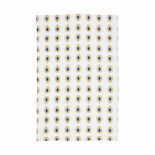 CAROL & FRANK Paisley Dot Towel - Yellow