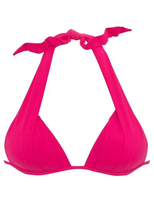 LASCANA Halter Push-up Bikini Top - Pink
