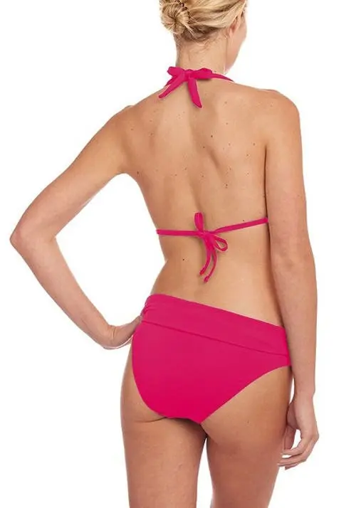 LASCANA Halter Push-up Bikini Top - Pink