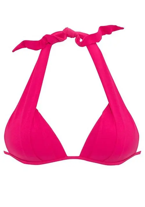 LASCANA Halter Push-up Bikini Top - Pink