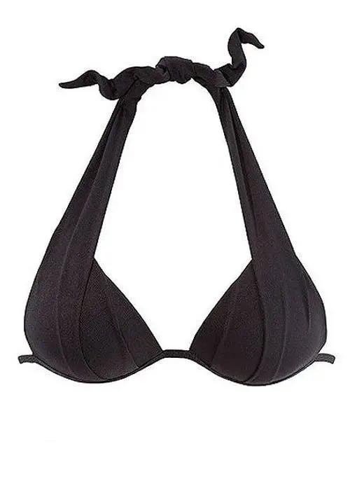 LASCANA Halter Push-up Bikini Top - Black