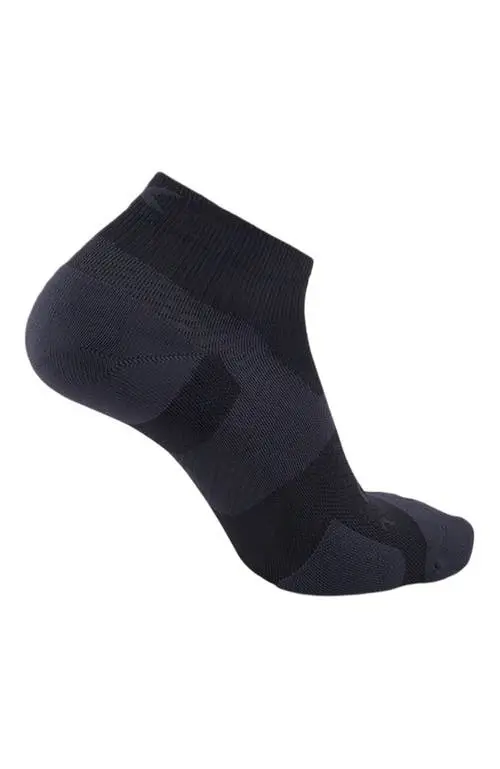 2xu Vectr Light Cushion 1/4 Crew Socks - Black/titanium