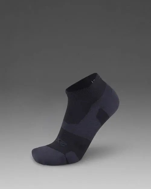 2xu Vectr Light Cushion 1/4 Crew Socks - Black/titanium