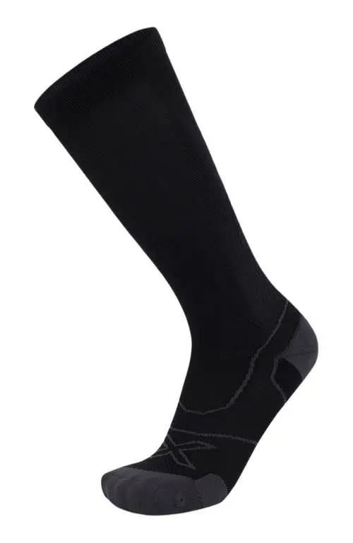 2xu Vectr Cushion Full Length Sock - Black/titanium
