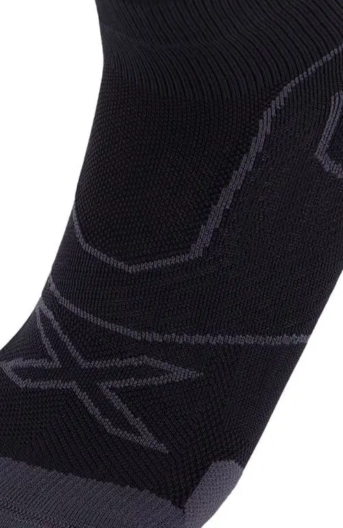 2xu Vectr Cushion 1/4 Crew Socks - Black/titanium