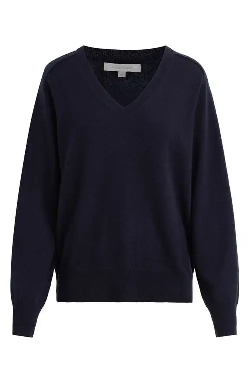 FAVORITE DAUGHTER The Ryann V-neck Cashmere Sweater - Navy