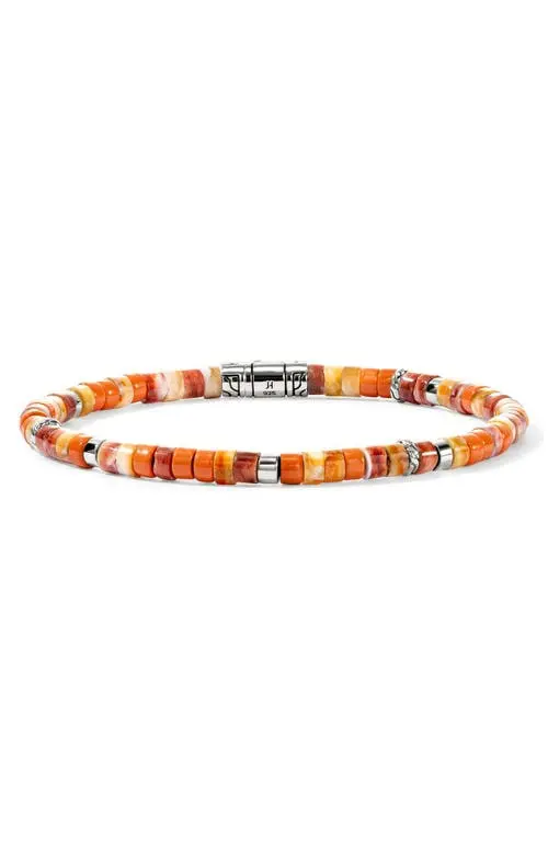 John Hardy Heishi Bead Bracelet - Orange