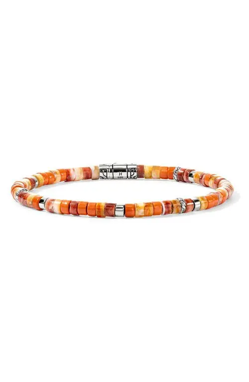John Hardy Heishi Bead Bracelet - Silver