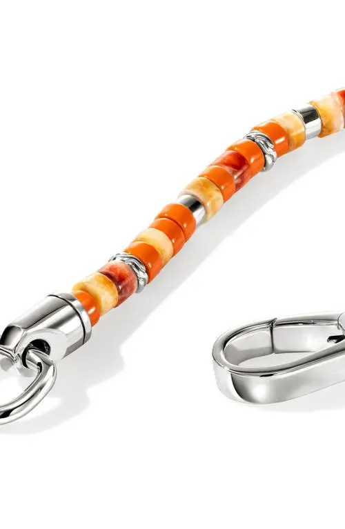 John Hardy Heishi Bead Bracelet - Silver