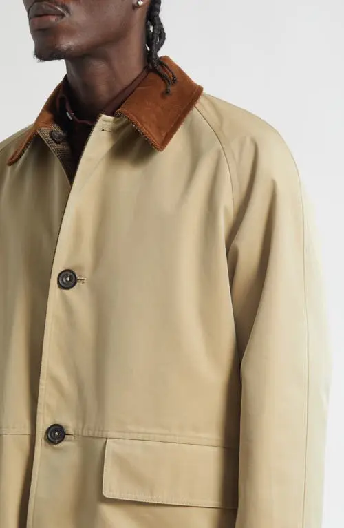 DRAKE'S Reversible Single-breasted Mac Jacket - Beige Check