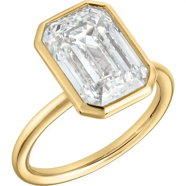 LUVMYJEWELRY Meira 14k Gold Lab Grown Diamond Engagement Ring - 14k Yellow Gold