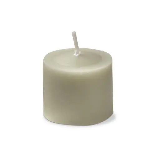 TAG Sage Green Votive Candles Set Of 12 Smokeless Paraffin Wax - Brown
