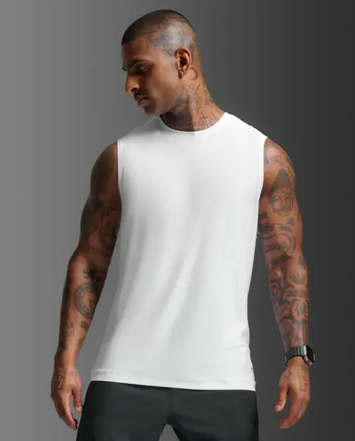 2xu Signature Tank Top - White/white
