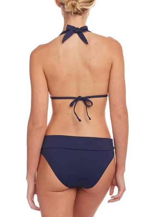 LASCANA Halter Push-up Bikini Top - Navy