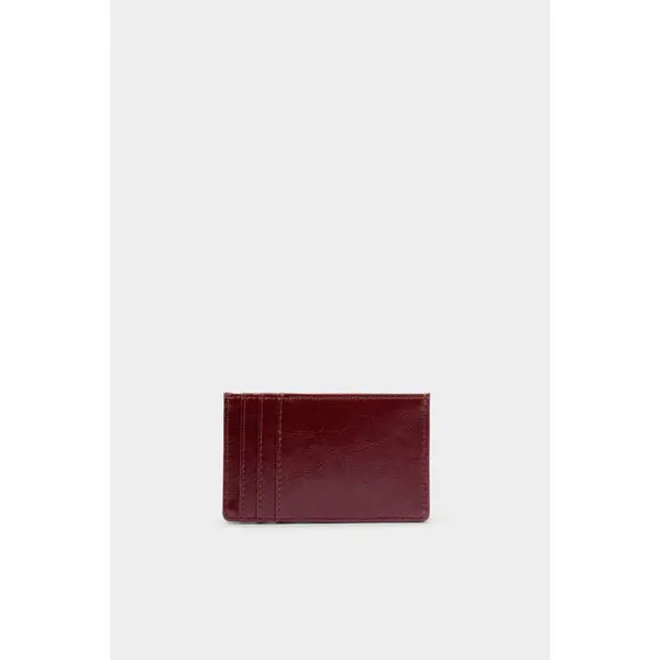 KATIE LOXTON Laila Patent Crackle Card Holder - Red