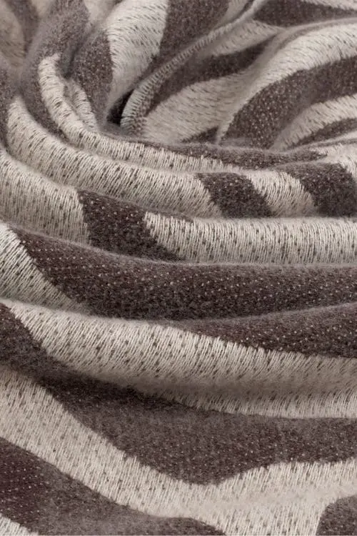 KATIE LOXTON Zebra Printed Blanket Scarf - Brown