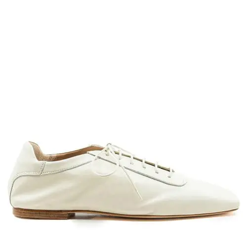 ANDREA GOMEZ Antonia Full Leather Oxford - White