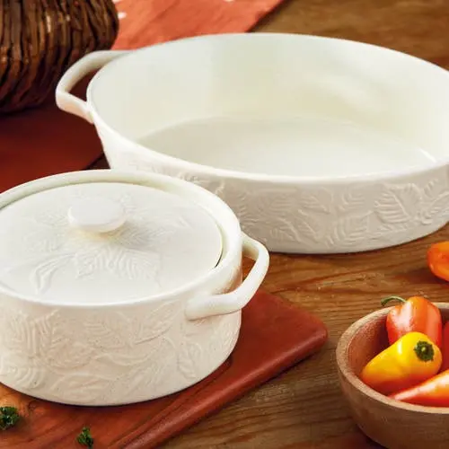 TAG Harvest Oval Baking Dish Ceramic Bakeware For Gatherings