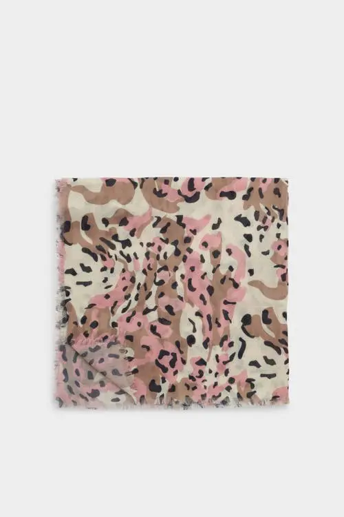 KATIE LOXTON Tortoiseshell Printed Scarf - Pink