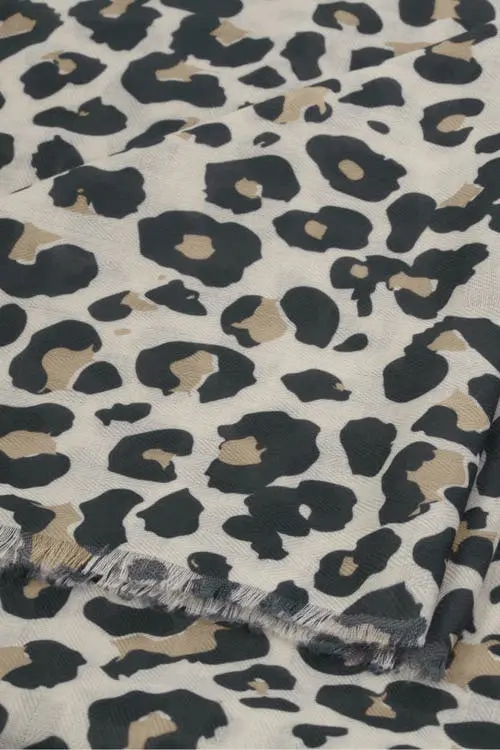 KATIE LOXTON Leopard Printed Scarf