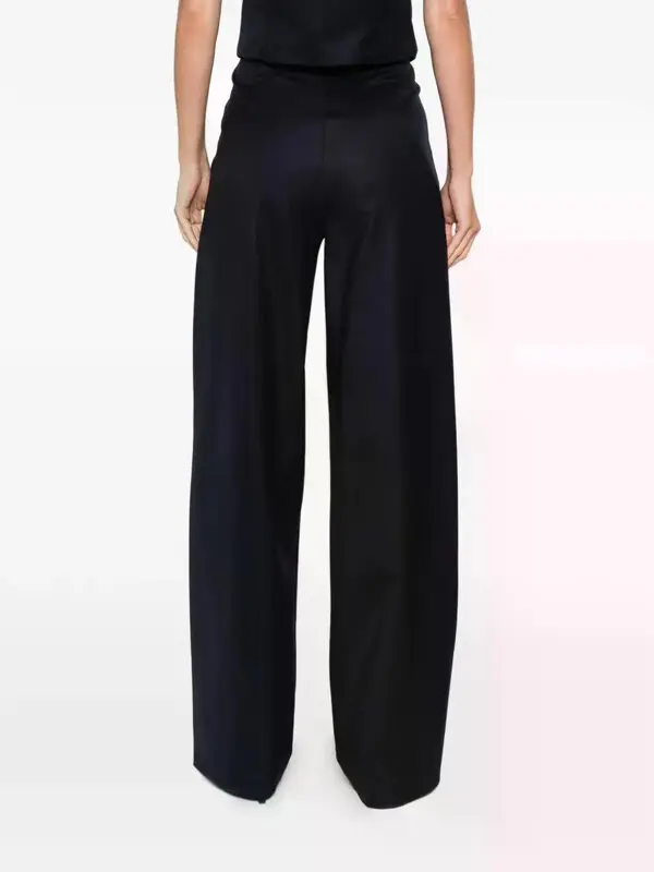 MEDEEA Pleated-front Tailored Trousers - Blue