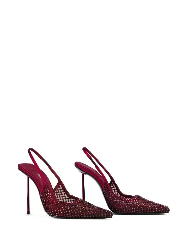 LE SILLA 120mm Gilda Embellished Slingback Pumps - Red