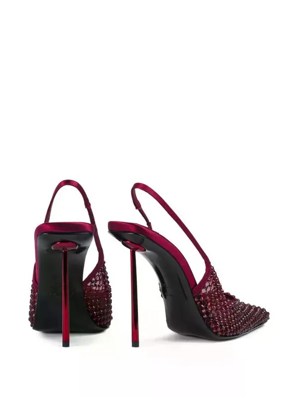 LE SILLA 120mm Gilda Embellished Slingback Pumps - Red