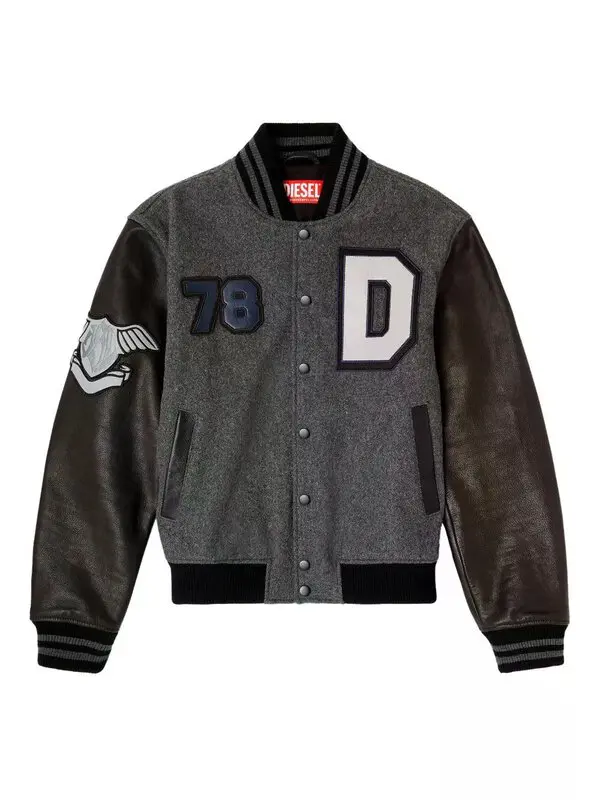 DIESEL® Patches Embroidered Jacket - Grey