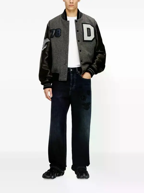 DIESEL® Patches Embroidered Jacket - Grey
