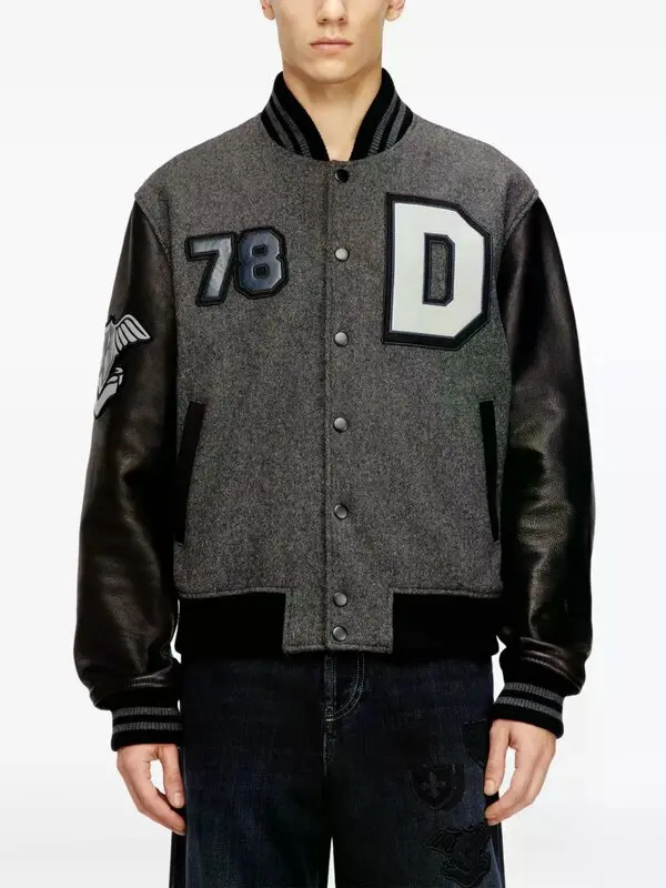 DIESEL® Patches Embroidered Jacket - Grey