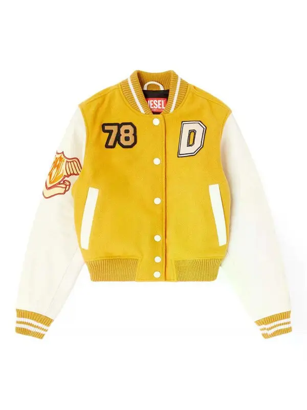 DIESEL L-real-cp Phoenix-embroidered Jacket - Yellow